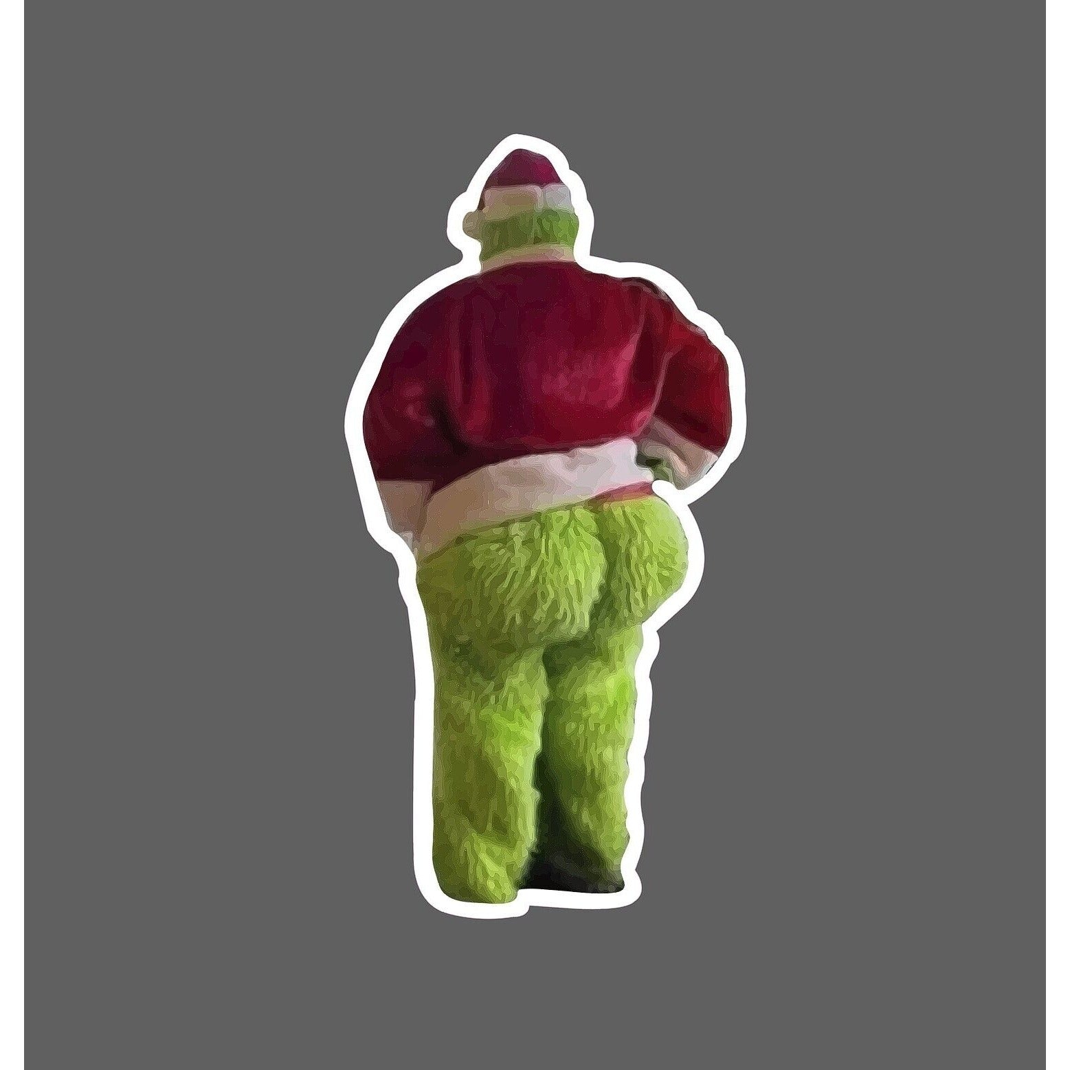 Thick Grinch Sticker Character – StickerDynasty