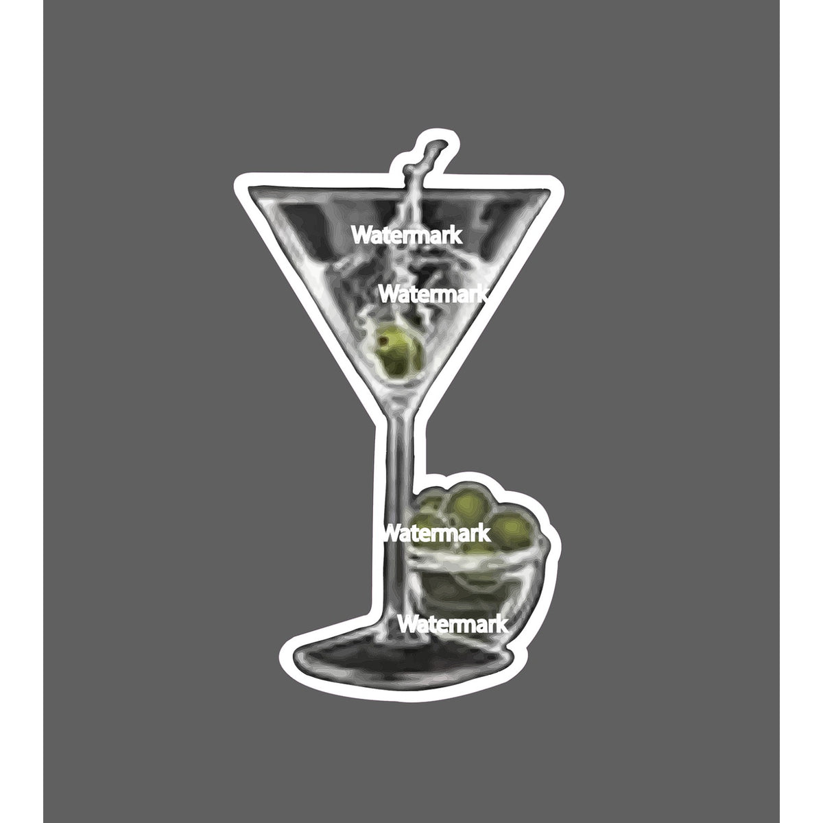 Dry Martini Sticker Cocktail — StickerDynasty