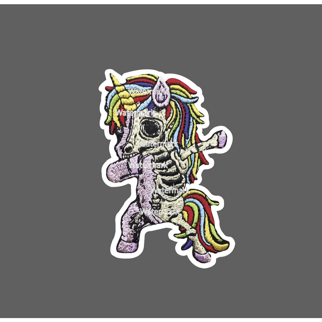 Unicorn Sticker Zombie Dab – StickerDynasty