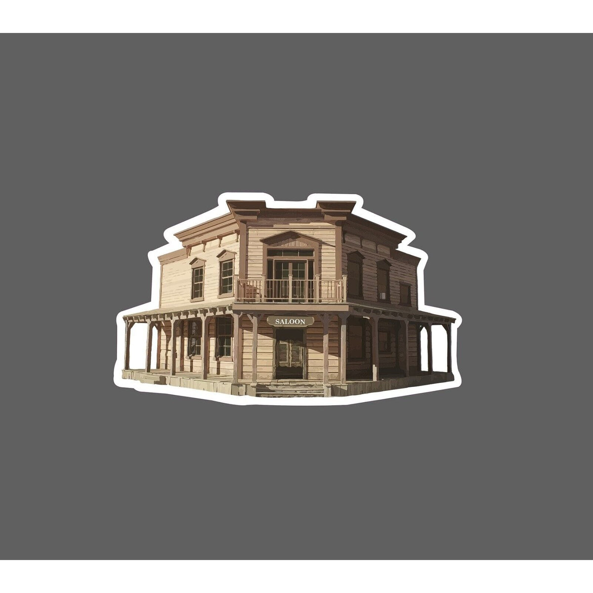 Saloon Sticker Town Old West — StickerDynasty