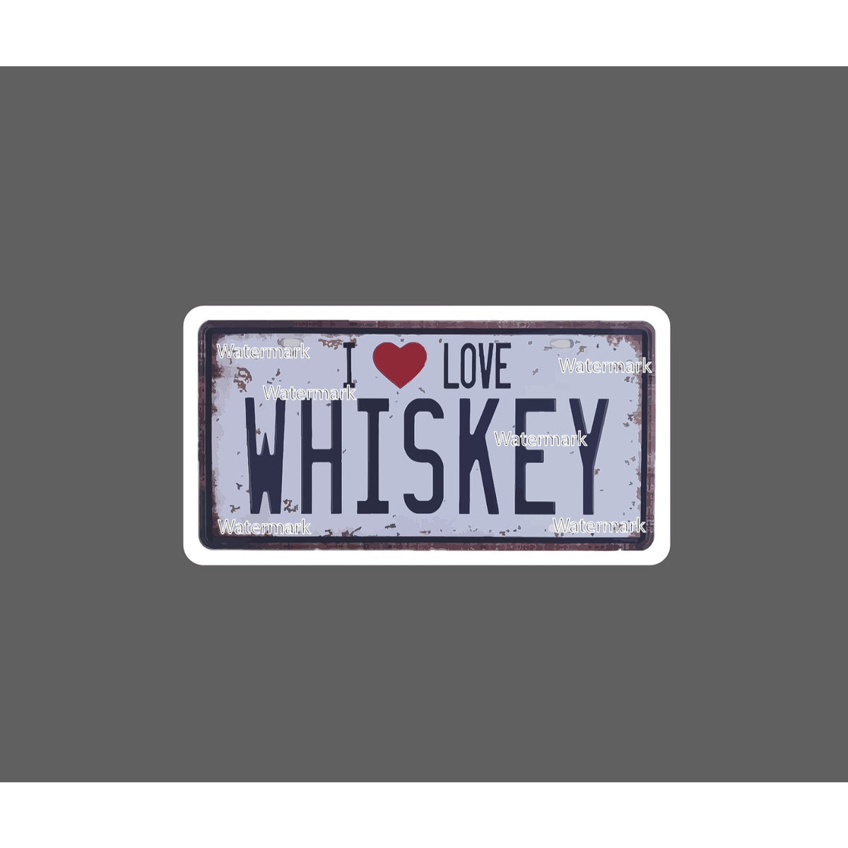 I Love Whiskey Sticker Bourbon — StickerDynasty