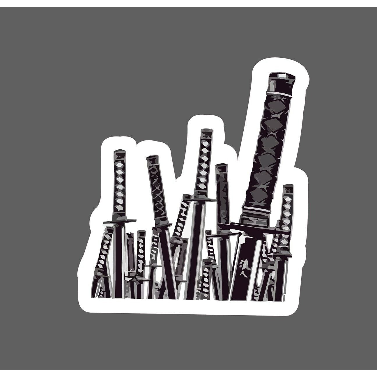 Katanas Sticker Samurai Battle – StickerDynasty