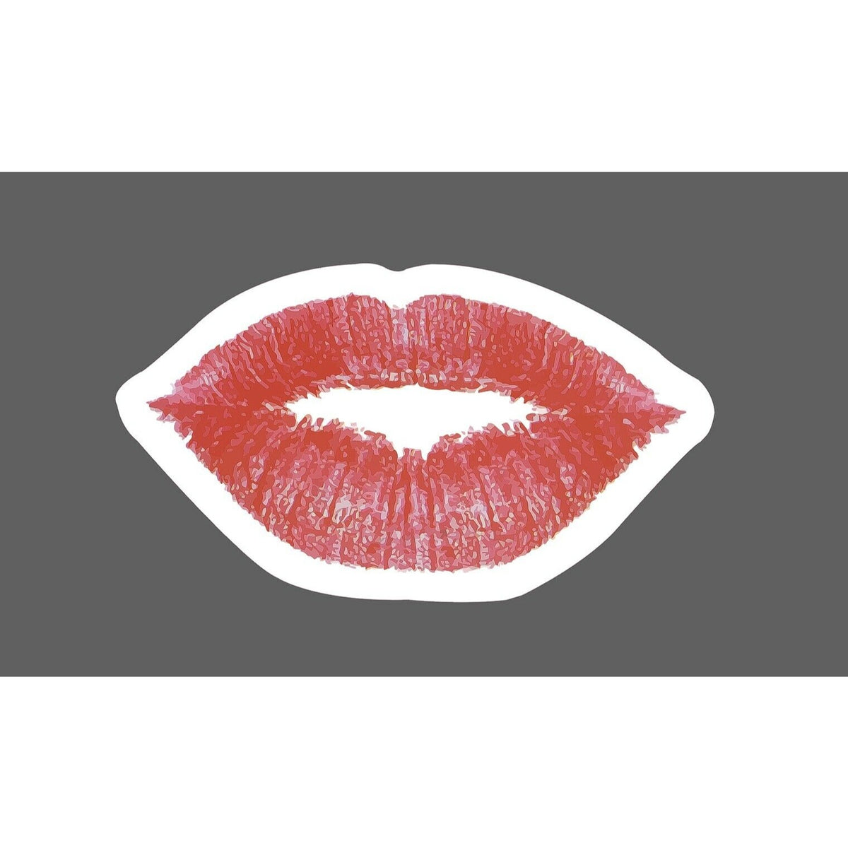 Red Kiss Sticker Lipstick Muah — StickerDynasty