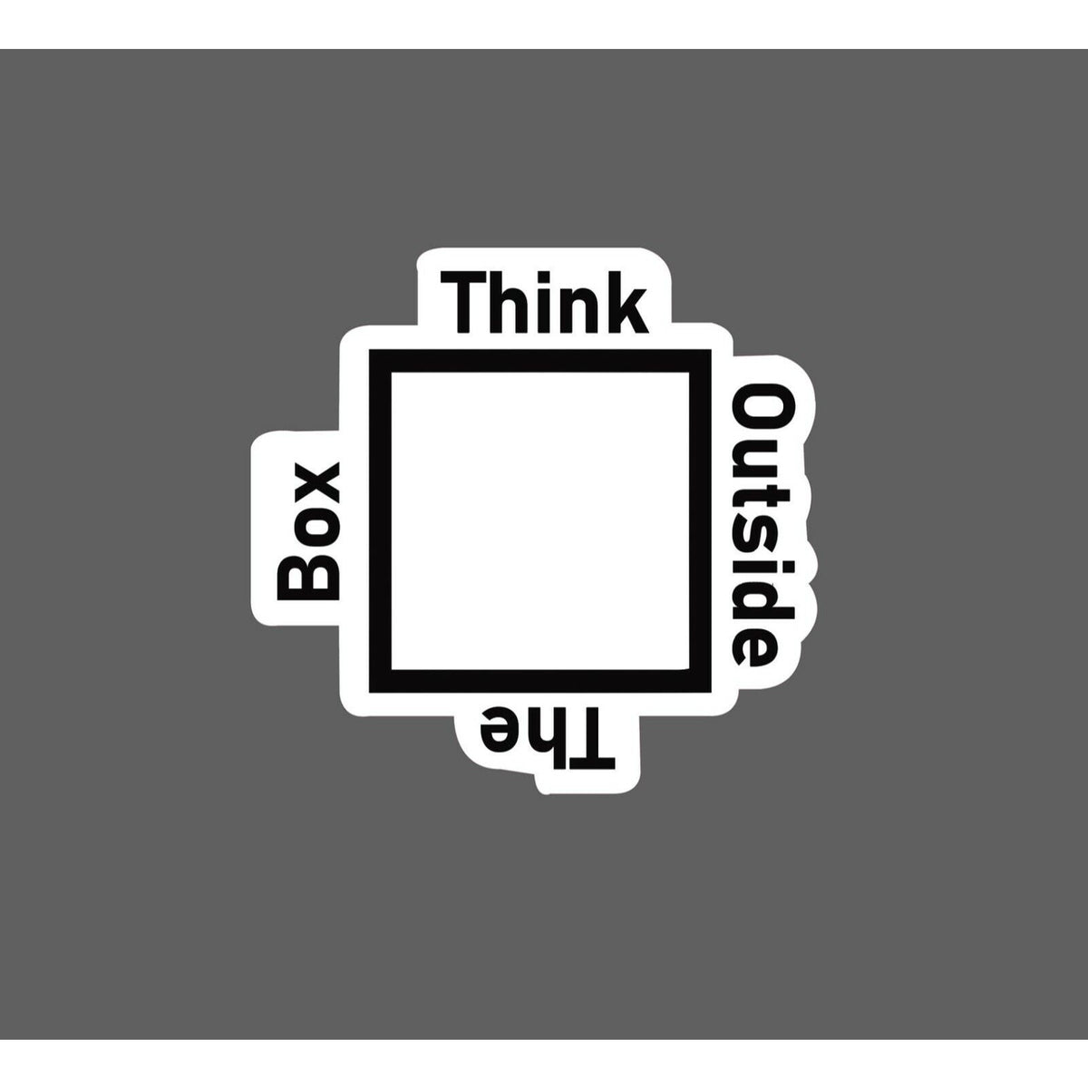Think Outside the Box Sticker Creativity — StickerDynasty