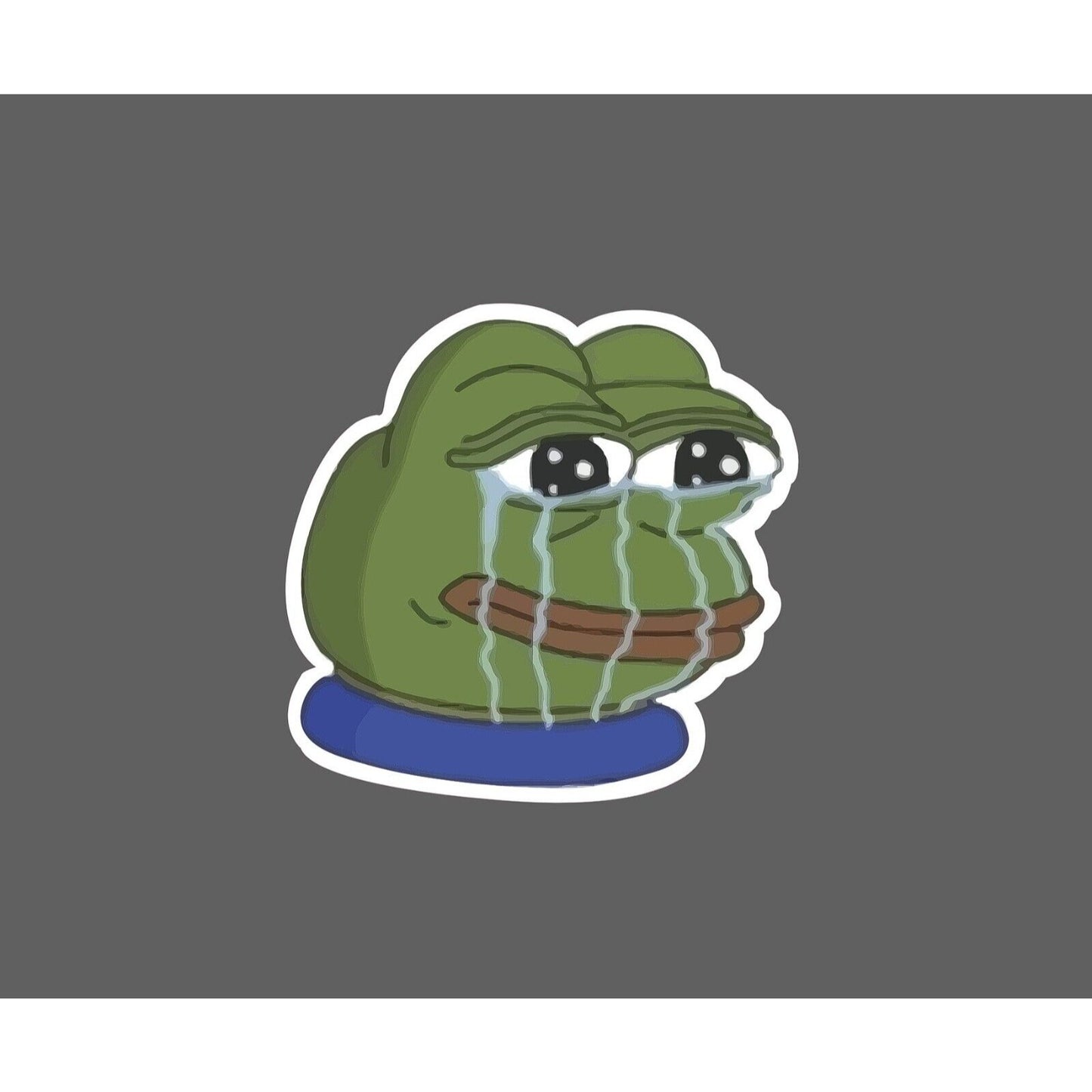 Pepe Crying Sticker Frog Meme – StickerDynasty