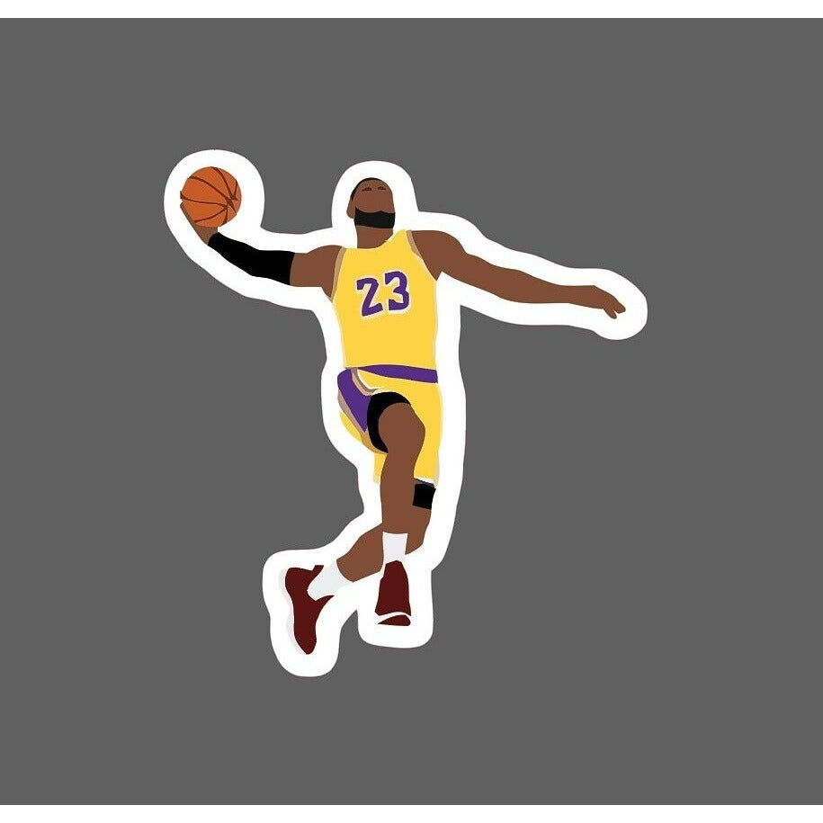 LeBron Dunk Sticker Illustration — StickerDynasty