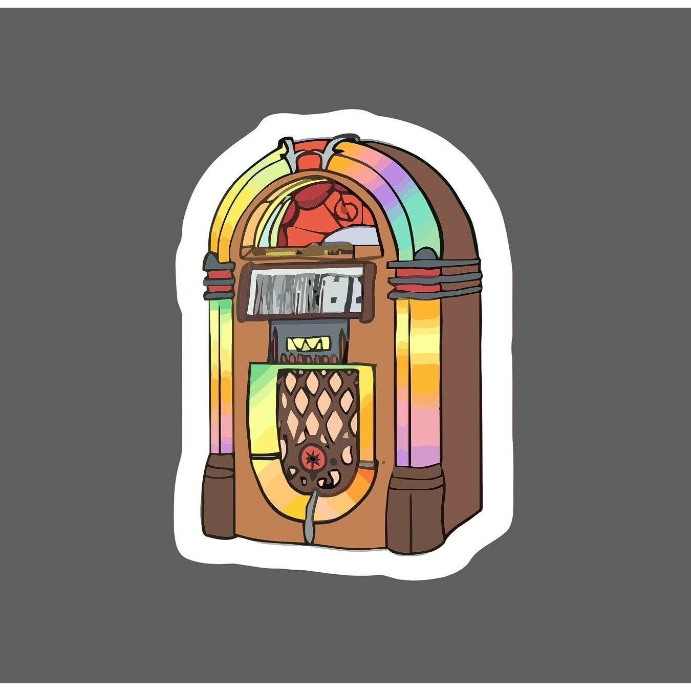 Jukebox Sticker Music Retro – StickerDynasty