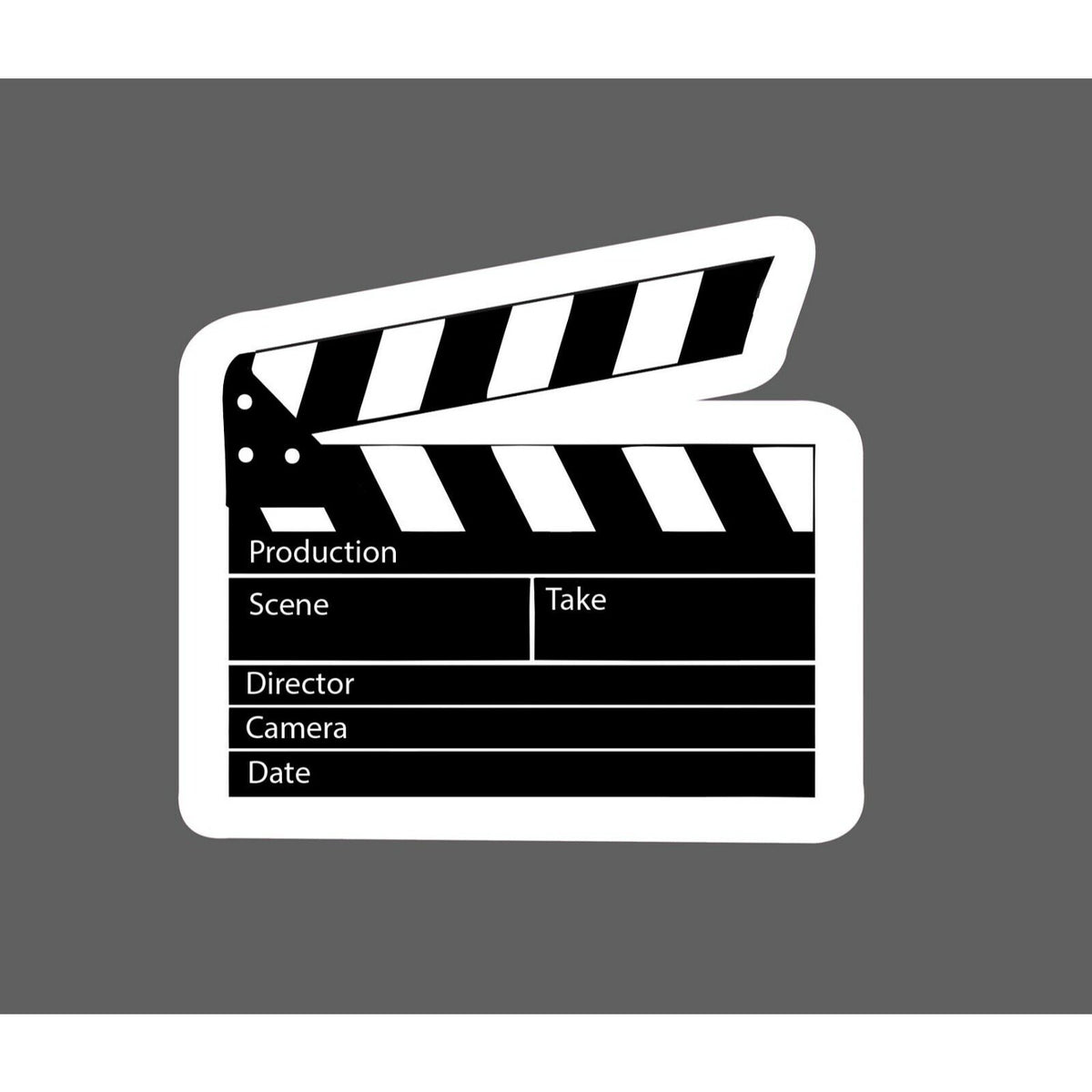 Clapper Board Sticker Film Movie — StickerDynasty